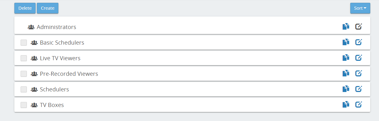 Preset User Groups : SnapStream Technical Support